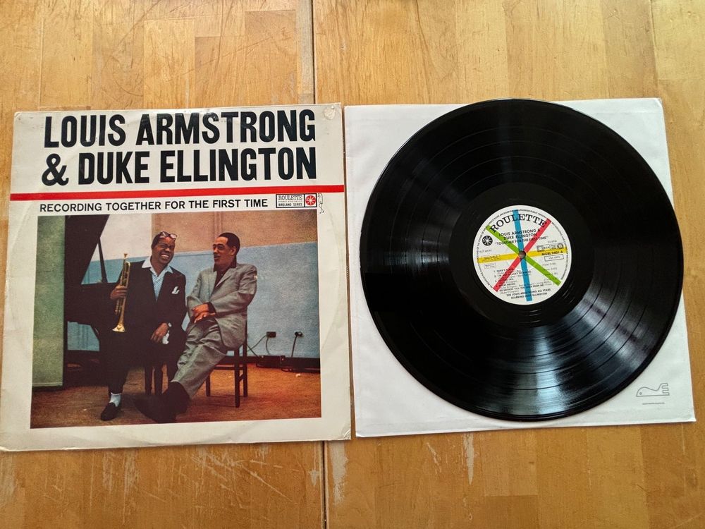 Louis Armstrong & Duke Ellington Recording Together for the (Gebraucht ...