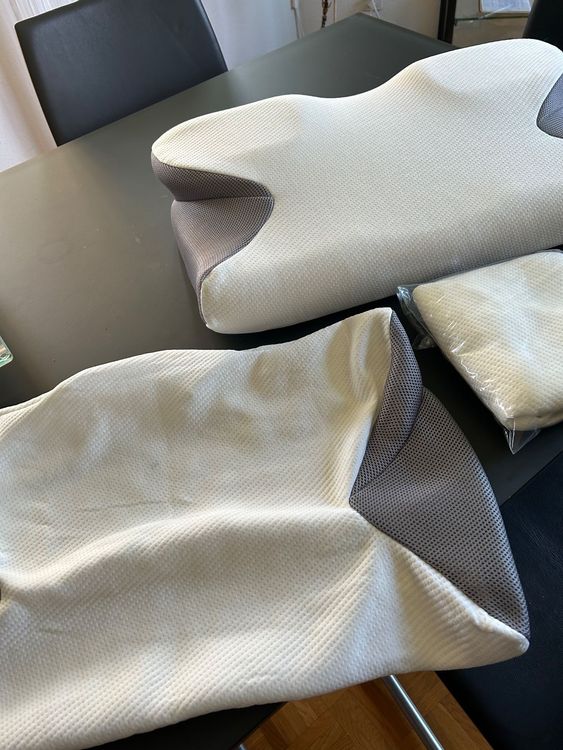 Endorma Memory-Foam Kissen, inkl. 2 Reservekissenhüllen (Gebraucht) in ...