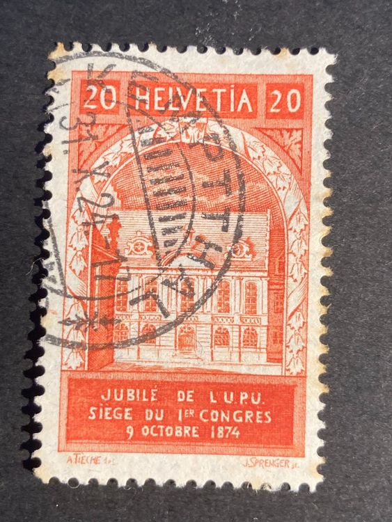 Schweiz 1924 UPU 20 Rp. Vollstempel KEMPTTHAL 31.X.24 | Kaufen auf Ricardo
