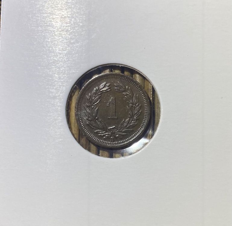 Schweiz 1 Rappen 1938 unz braune Patina alter Wappen (Neu (gemäss Beschreibung)) in Speicher für ...