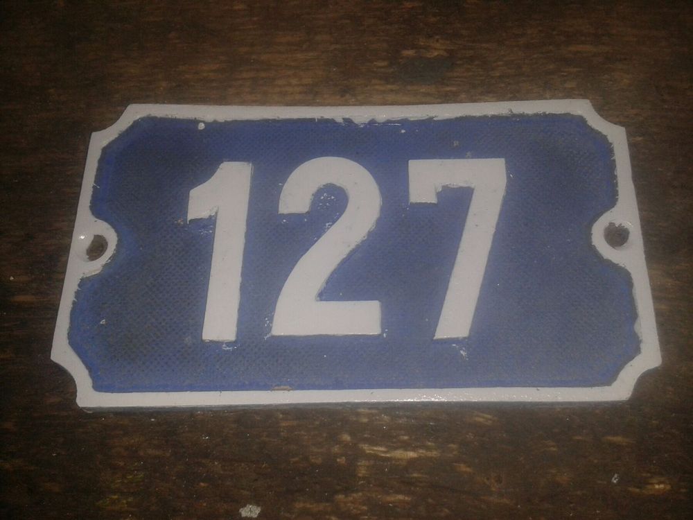 Hausnummer 127 aluguss relief | Kaufen auf Ricardo