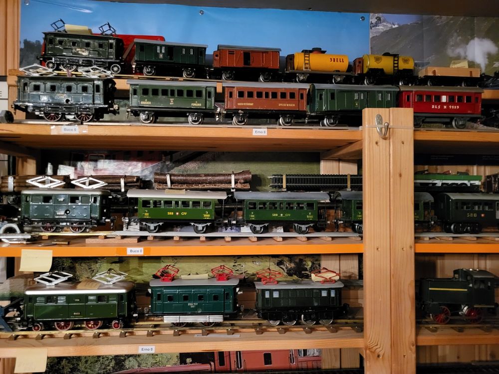 ERNO Tinplate Blechzug Spur 0 mit Urwerklok 11 teilig (Gebraucht) in ...