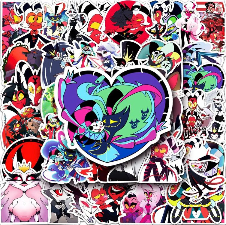 50 Stk. Sticker/Aufkleber - Anime Helluva Boss | Kaufen auf Ricardo