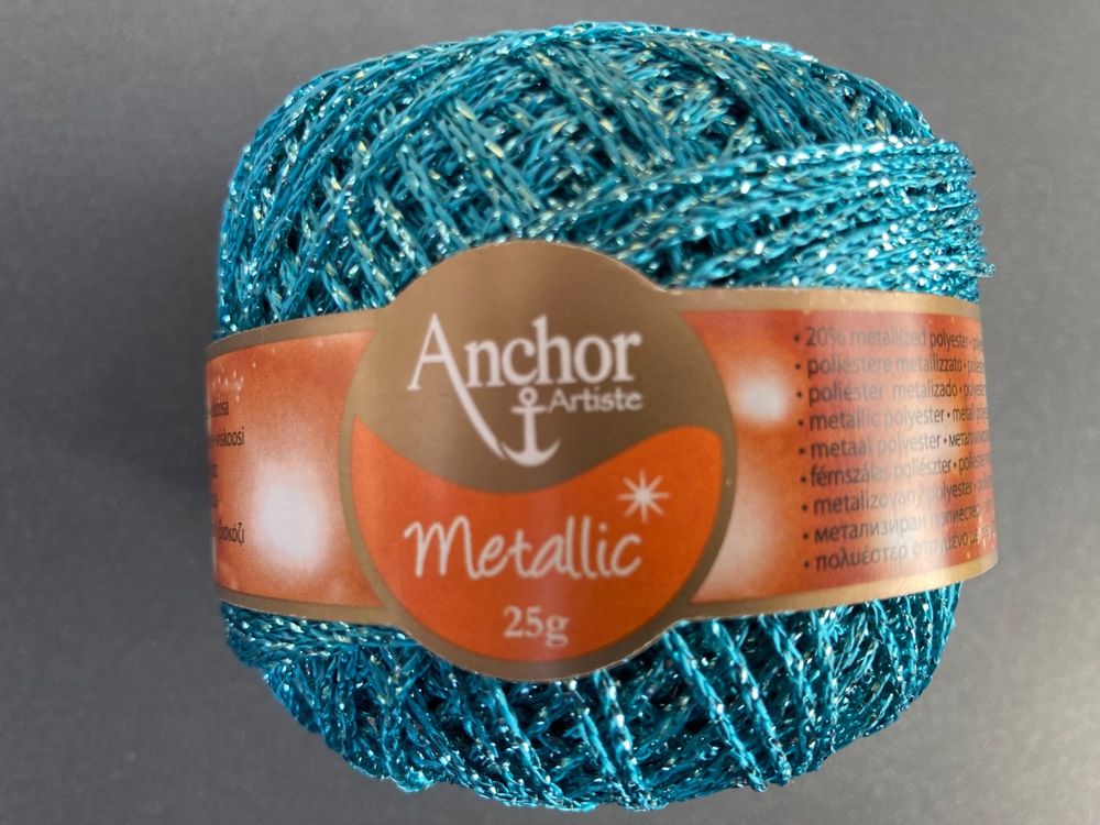 Metallic-Garn: Metallic von Anchor, 1 Knäuel à 25 g (Neu (gemäss ...