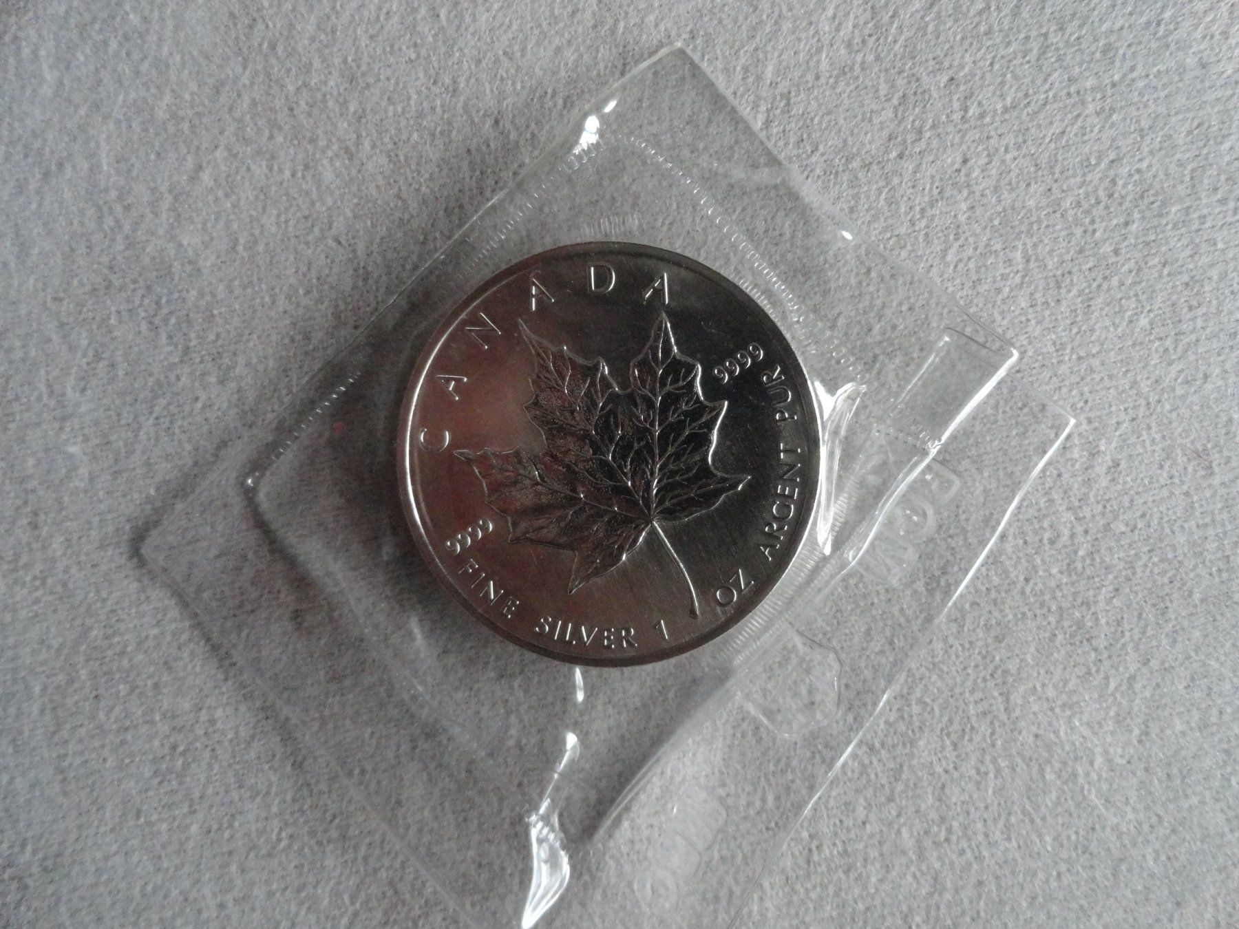 Silbermünze Kanada Maple Leaf 5 Dollars 1989 - Elizabeth II (Neu und ...