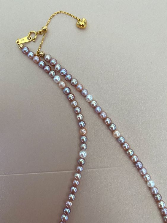 4mm Top baby Süsswasserperlen Kette 18k Gold (Neu und originalverpackt ...