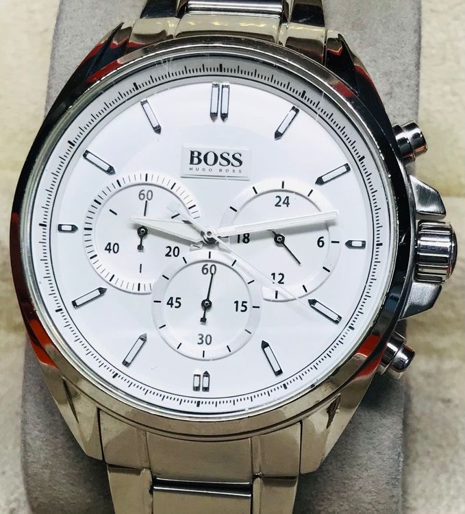 HUGO BOSS Chronograph Herrenuhr 44 mm ( Neupreis: 375 CHF ) (Gebraucht ...