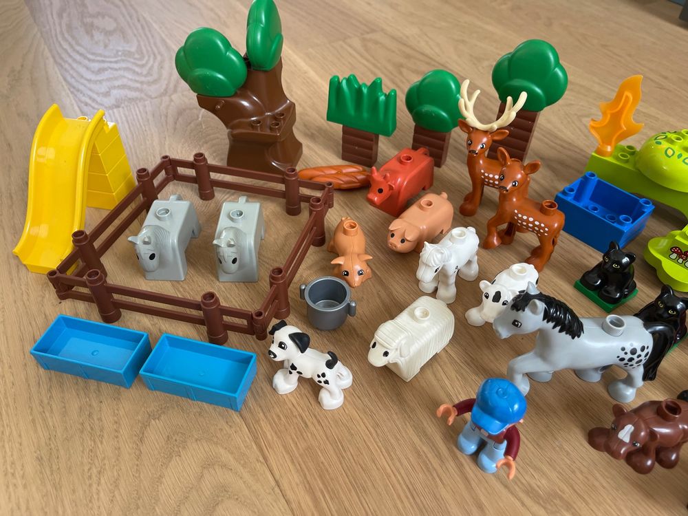 Lego Duplo Tier Bauernhof Set Pferde, Schafe, Bäume, Zaun | Kaufen auf Ricardo