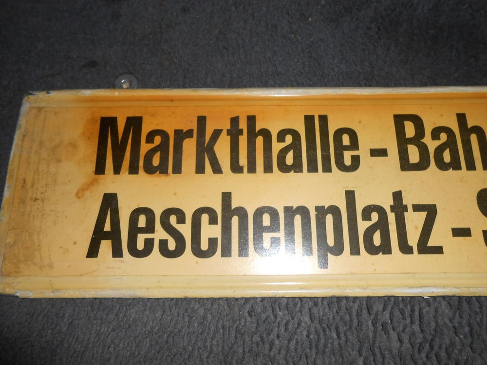 BVB Basel, original Haltestellen Schild, 50er Jahre | Kaufen auf Ricardo