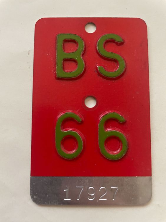 Velonummer BS 1966 | Kaufen auf Ricardo