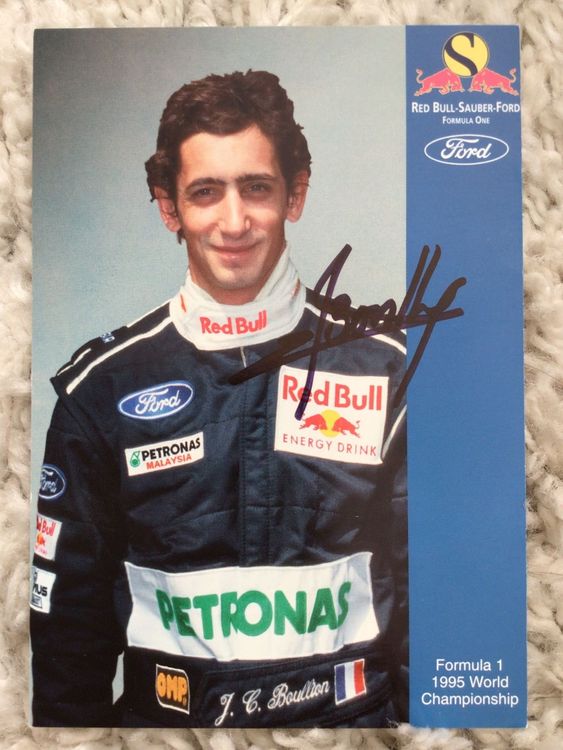 Original Signatur J.C. Boullion F1 Sauber C14 Formel 1 1995 (Gebraucht ...