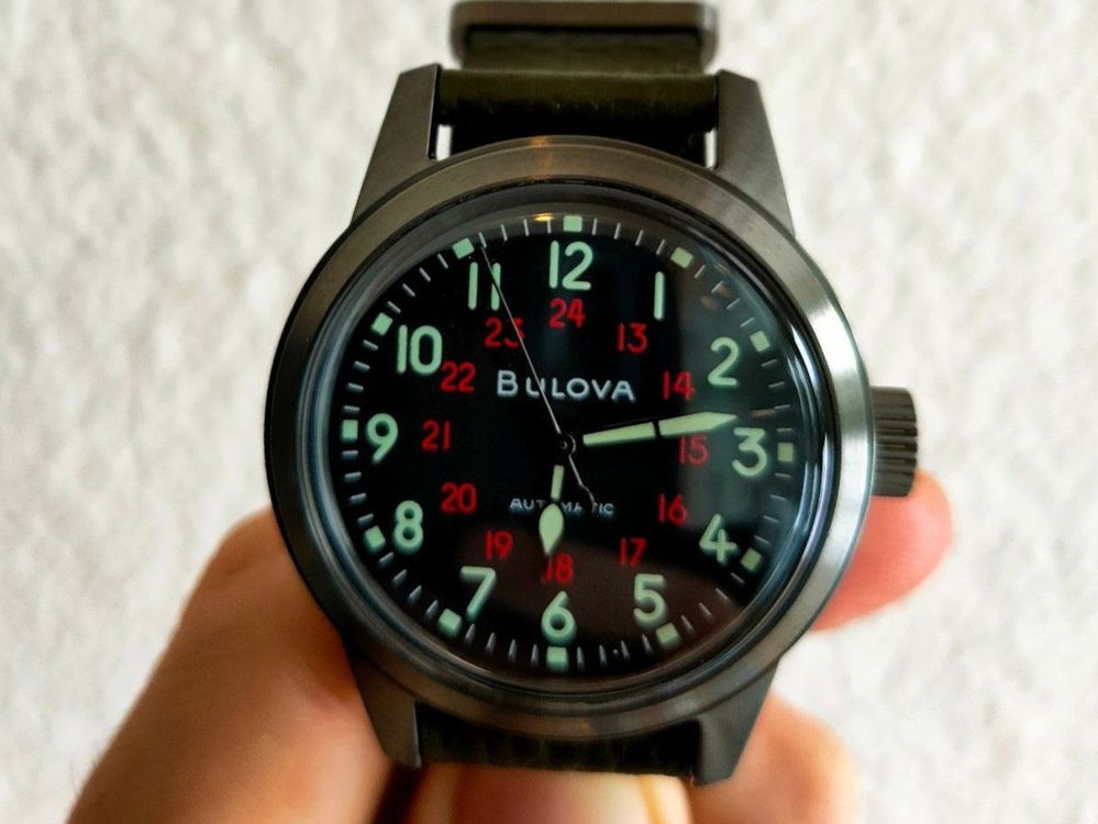 Bulova Hack 98A255 military - mint conditions | Kaufen auf Ricardo