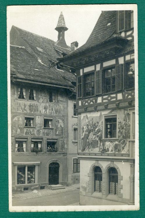 Stein am Rhein, bemalte Häuser, um 1930 (Gebraucht) in Sargans für CHF 1 – mit Lieferung auf ...