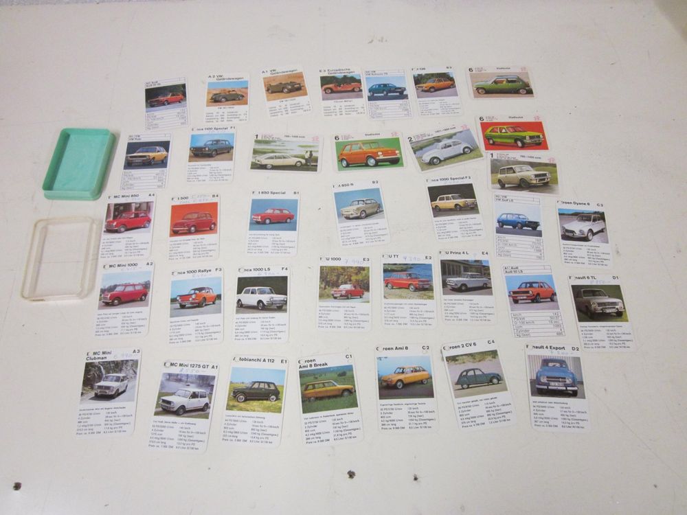 QUARTETT Auto Cartes Divers 70 Antik Auto Oldtimer VW Käfer (Gebraucht ...