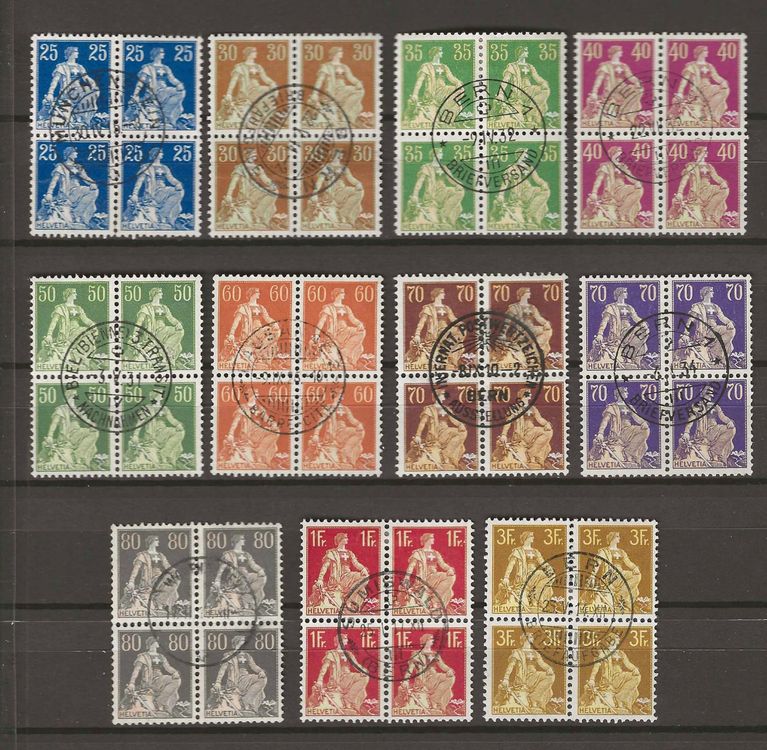 Lot Helvetia mit Schwert im Viererblock - KP 700.-- (Gebraucht) in Gümligen für CHF 50 – mit ...