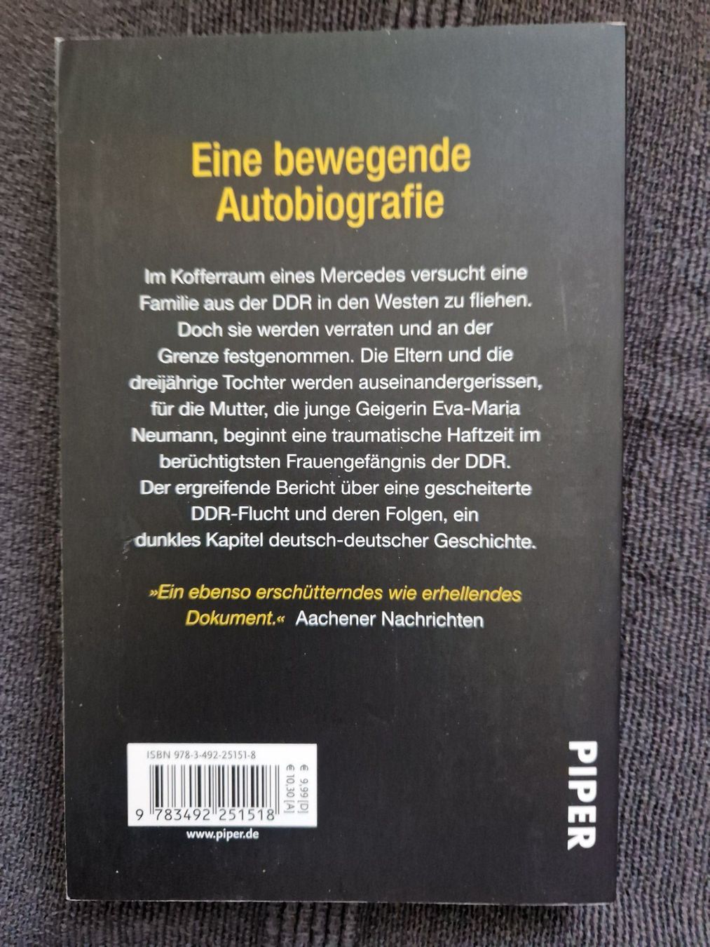 Eva-Maria Neumann "Sie nahmen mir nicht nur die Freiheit" (Gebraucht ...