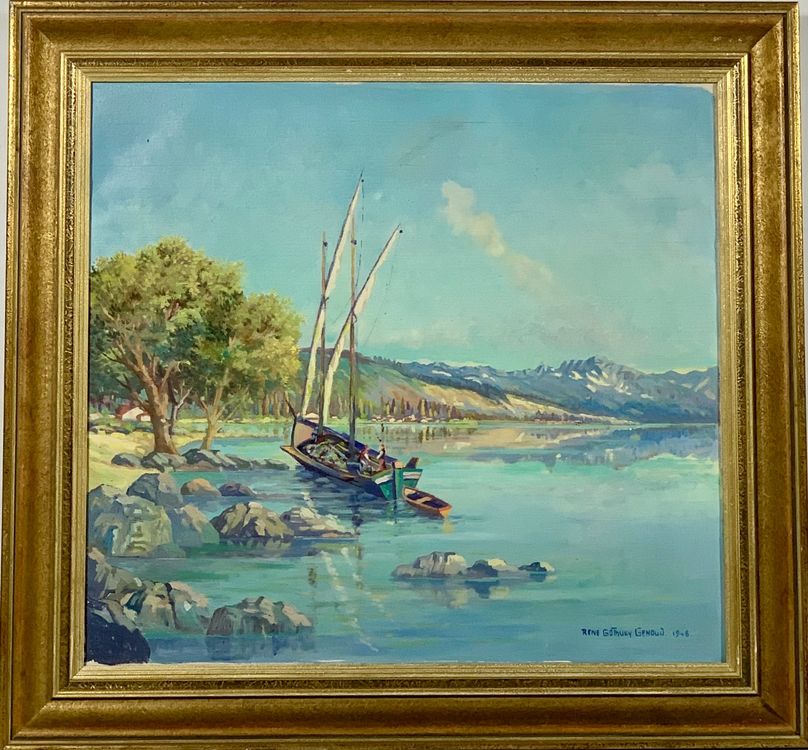 Rene Gothuey Genoud See Anblick Gemälde (Gebraucht) in Root für CHF 84 – mit Lieferung auf ...