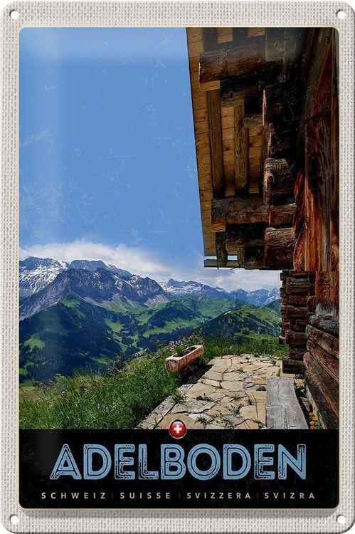 Blechschild-ADELBODEN-NATUR UND CHALET (Neu und originalverpackt) in Rupperswil für CHF 16.95 ...