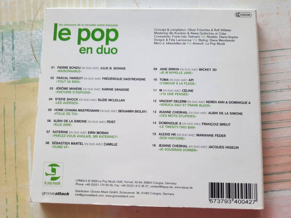 CD Duos de la nouvelle scène française - Le Pop (Gebraucht) in Pully ...