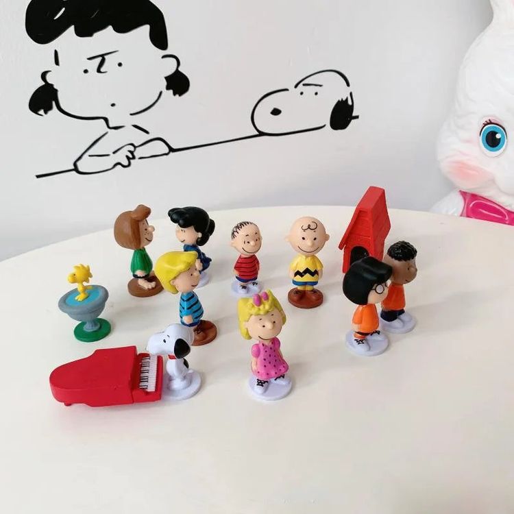 12 DIE PEANUTS FIGUREN - CHARLIE BROWN - SNOOPY FIGUREN (Neu und ...