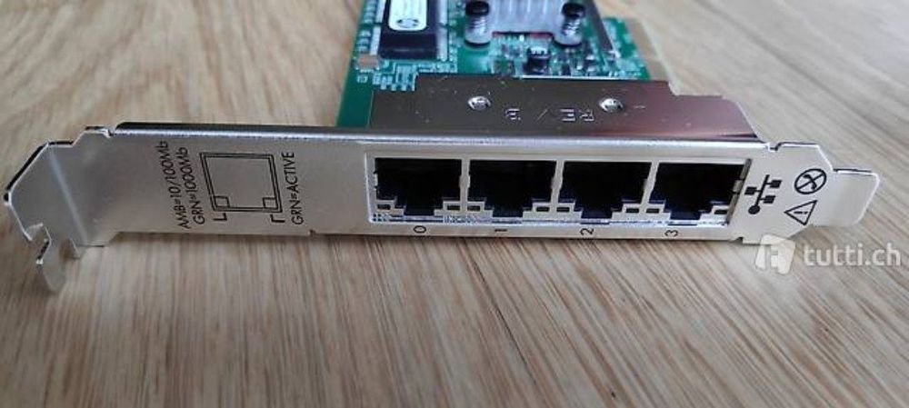 HP Quad 4-Port Gigabit Adapter Ethernet PCI Server (Gebraucht) in für ...
