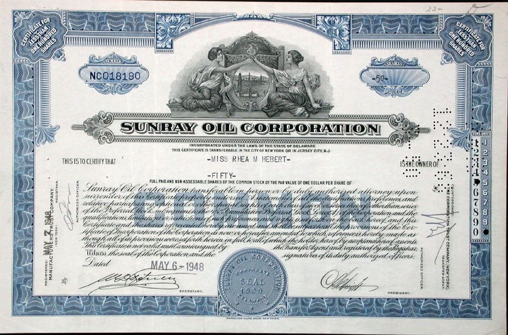 Sunray Oil Corporation - 1948 (Gebraucht) in Solothurn für CHF 2 – mit ...