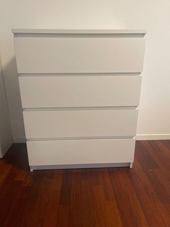 Weisse Malm Kommode mit 4 Schubladen - Top Zustand! (Gebraucht) in Winterthur für CHF 36 – nur ...