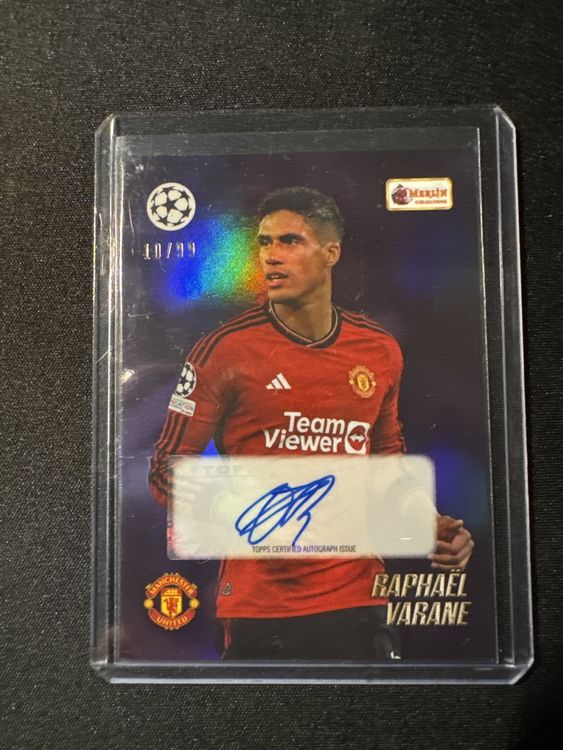 Topps Merlin Heritage 2023/24 Raphael Varane /99 Autograph | Kaufen auf ...