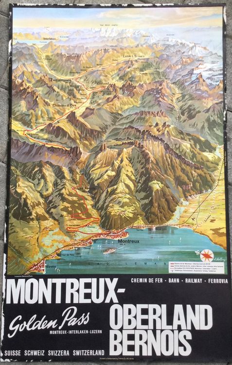 Montreux-Oberland Bernois Grosse Plakat | Kaufen auf Ricardo