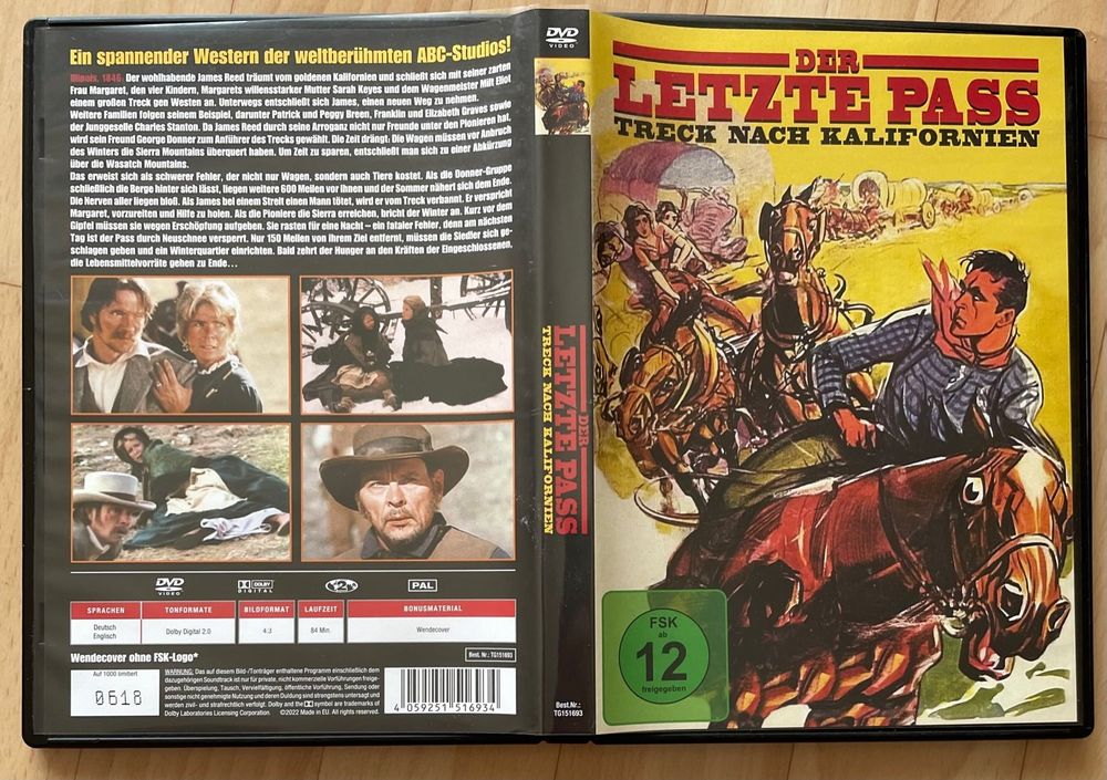 Der letzte Pass,Treck nach Kalifornien, Western DVD,limit. (Gebraucht ...