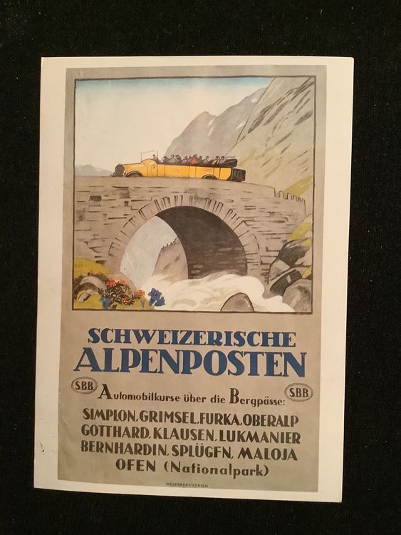 Schweiz Alpenpost Postkarte, Emil Cardinaux, Verkeh... (Neu (gemäss Beschreibung)) in Kriens für ...