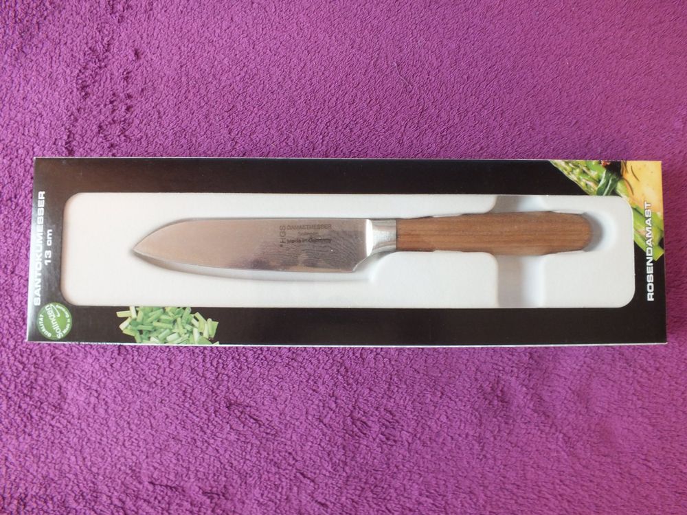 Santokumesser Gehring SOLINGEN Damast Messer Rosendamast (Neu und ...