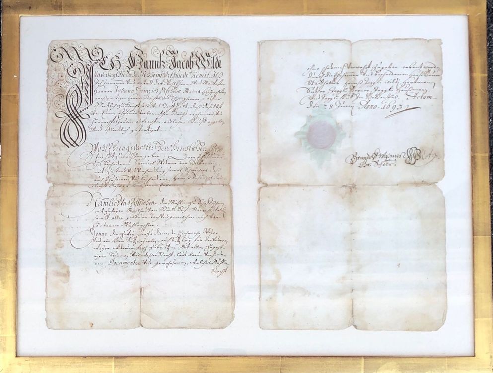 Antike Briefe um 1693 Jh (Gebraucht) in Hochdorf für CHF 105 – mit ...