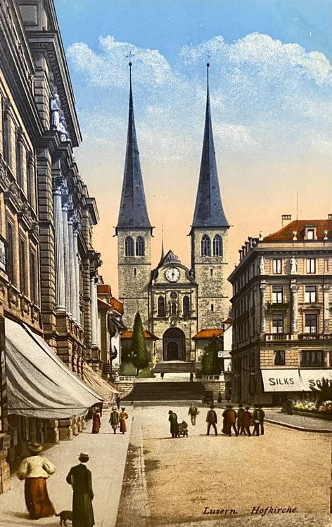 Alte AK Luzern - Hofkirche - Belebt (Gebraucht) in Root für CHF 1 – mit Lieferung auf Ricardo kaufen