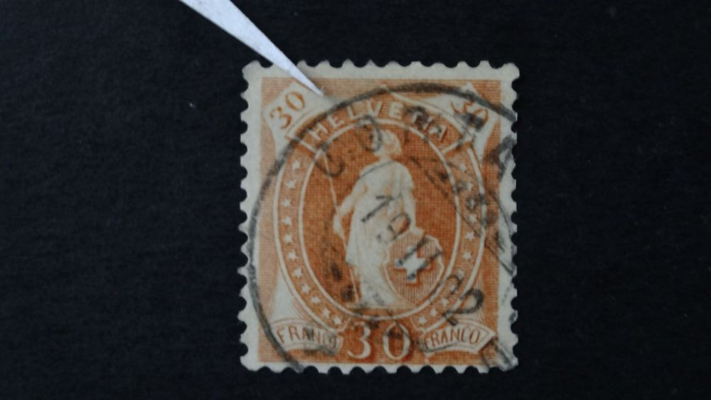 Einfassung von HELVETIA unterbrochen SBK 68E 144 (Gebraucht) in Anwil für CHF 2 – mit Lieferung ...