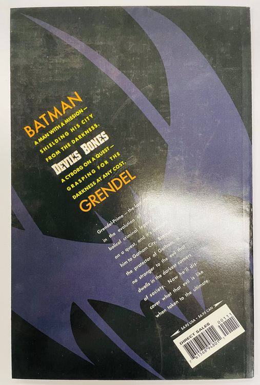 1996 - BATMAN GRENDEL - DEVIL'S BONES BY MATT WAGNER - DC (Gebraucht ...