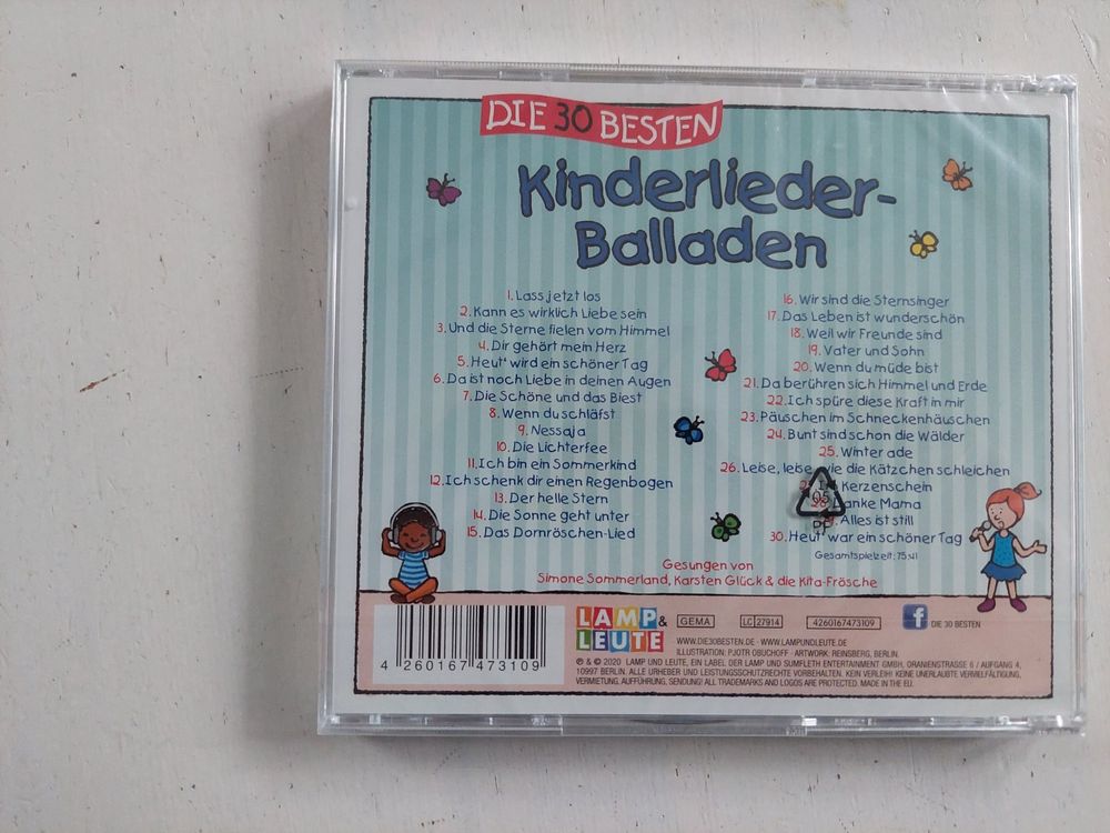 Die 30 besten Kinderlieder Balladen (Neu und originalverpackt) in ...