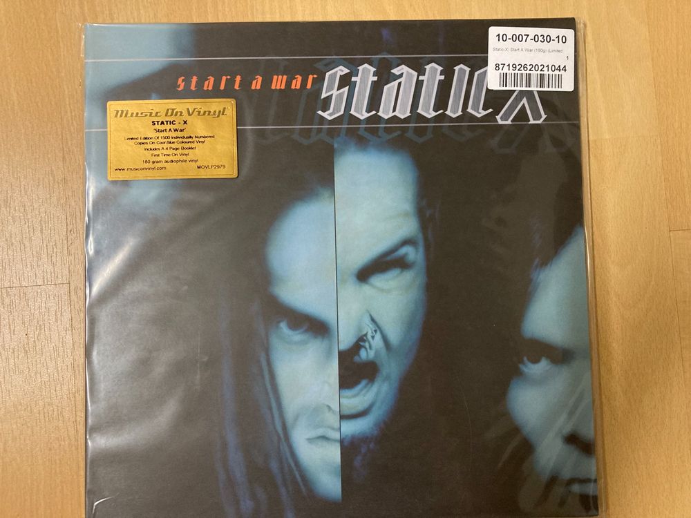 Static-X – Start A War ltd. 1500 numbered cool blue Vinyl | Kaufen auf ...