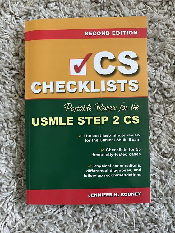 USMLE CS Clinical skills Checklists (Neu (gemäss Beschreibung)) in ...