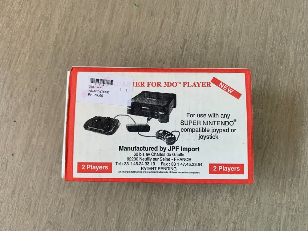 VINTAGE Panasonic 3DO adapter for pad super nintendo JPF (Gebraucht) in Neuchâtel für CHF 100 ...