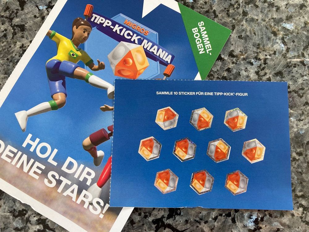1 volle Sammelkarte Migros Tipp-Kick Mania | Kaufen auf Ricardo