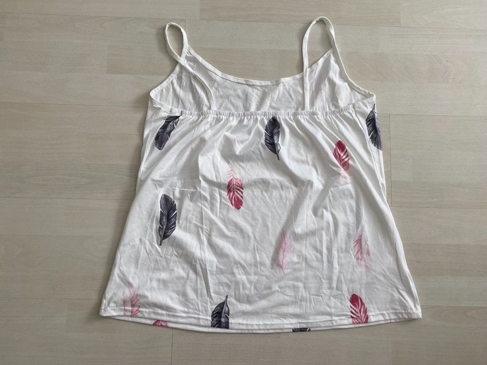Spaghetti-Top, Federn, Weiss, Gr.XL, Neu & Original-verpackt | Kaufen ...