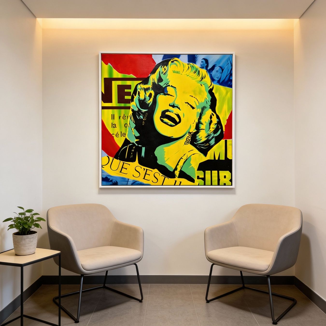 Pop-Art Kunstwerk Marilyn Monroe – 100 × 100 cm (Gebraucht) in ...