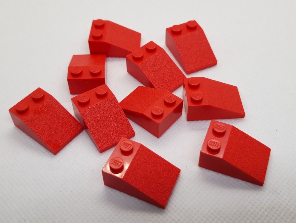 Lego 10 Stk. Roof Tile 2x3/45° (rot) | Kaufen auf Ricardo