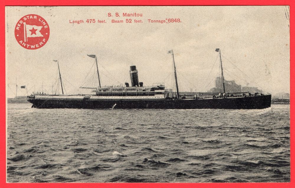 S.S. "Manitou" RED STAR LINE ANTWERP | Kaufen auf Ricardo