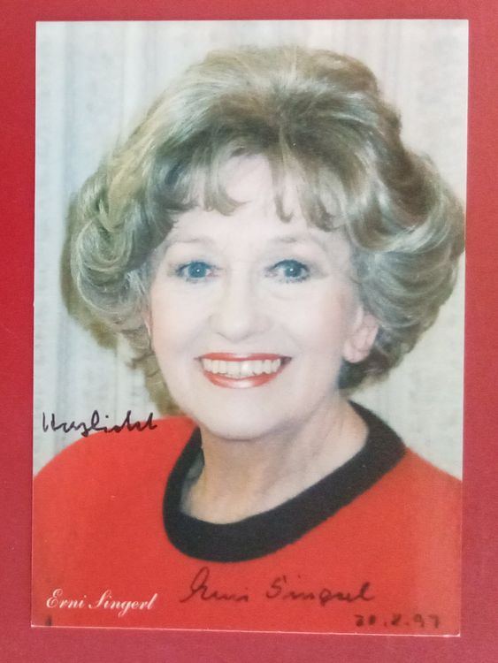 Erni Singerl 1921-2005 Autogramm Fotopostkarte 10x15cm | Kaufen auf Ricardo