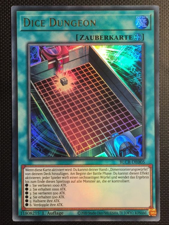 YUGIOH!! Dice Dungeon BLCR-DE005! Ultra Rare | Kaufen auf Ricardo