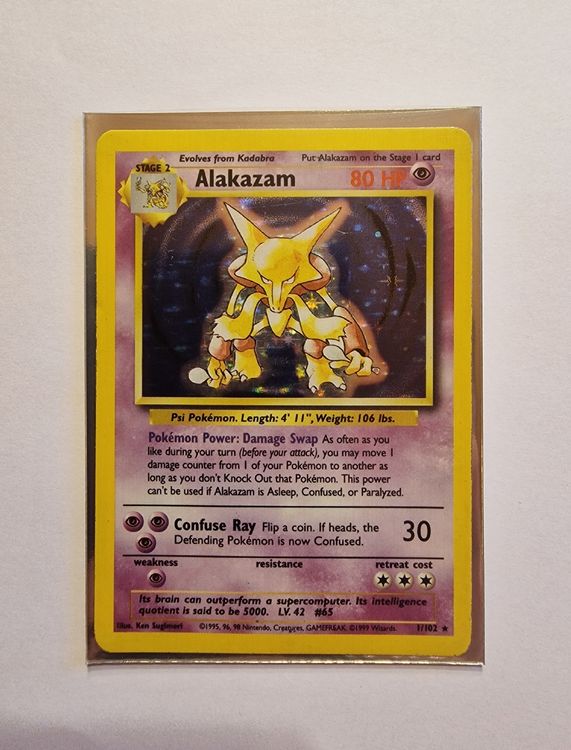 Vintage Alakazam Pokemon Card - Base Set - English (Gebraucht) in ...