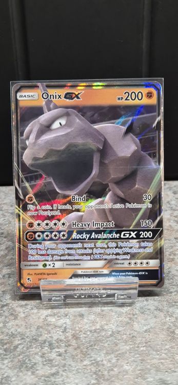 Pokémon-Karte: Onix GX (36/68) – Verborgenes Schicksal (Neu (gemäss ...