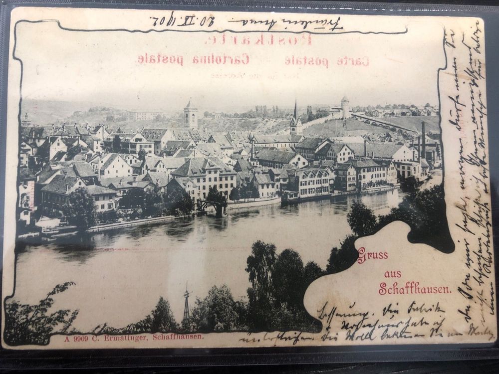Postkarte Gruss aus Schaffhausen 1902 | Kaufen auf Ricardo